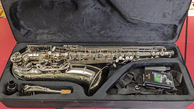 Mendini by cecilio MTS-N saxophone with case,tuner, | Reverb