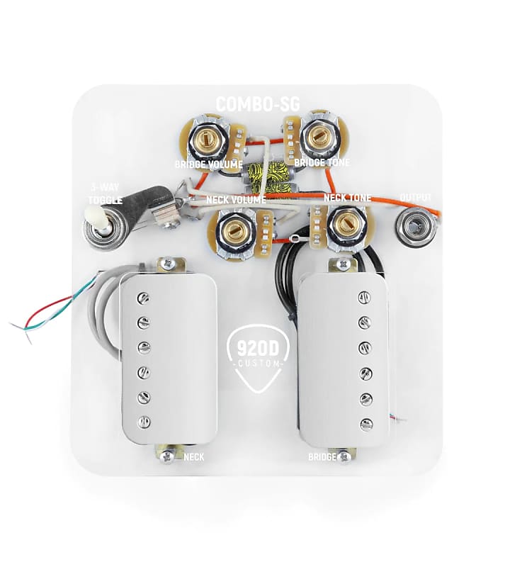 920D Custom Combo Kit for SG With Nickel Roughneck Humbuckers | Reverb