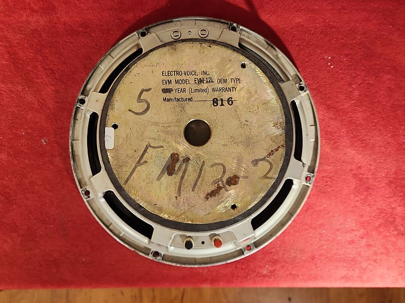 Electro-Voice EVM12L 12" 200W 8-Ohm Speaker | Reverb