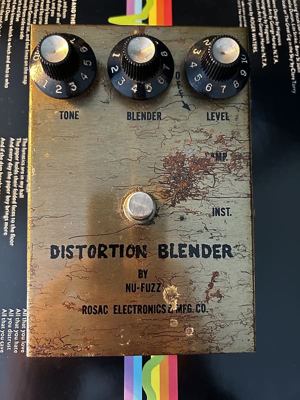 Rosac Electronics Distortion Blender 1970s Big Muff Style | Reverb
