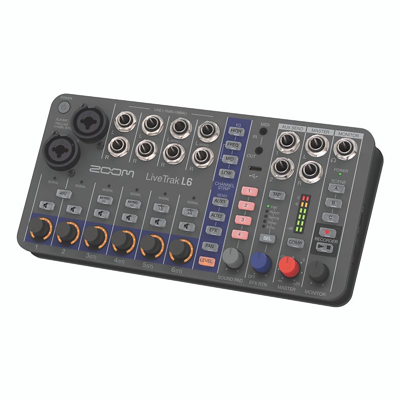 Zoom LiveTrak L6 Mixer & Digital Audio Recorder | Reverb