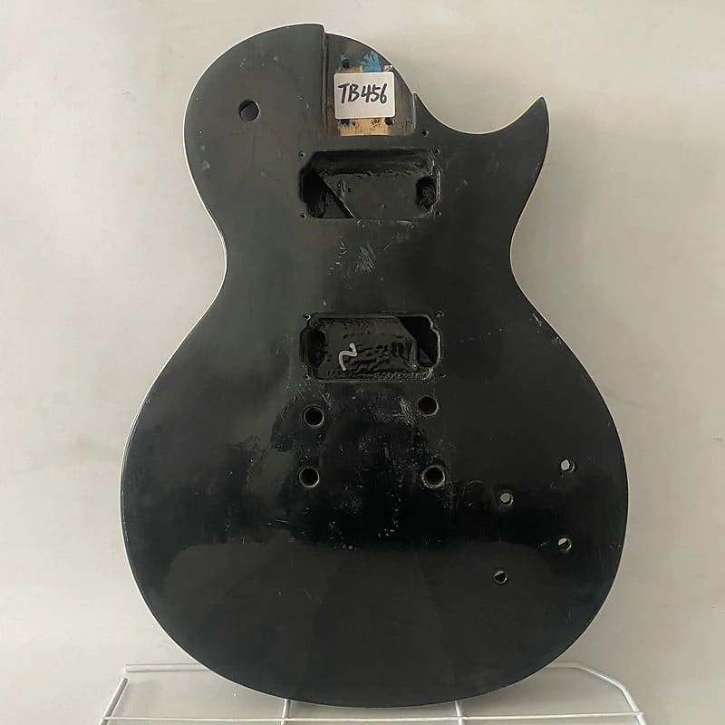 Black LP Les Paul Style Guitar Body DIY Project | Reverb