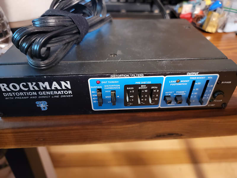 ROCKMAN Distortion Generator Model 100 1989 - Black / Blue | Reverb