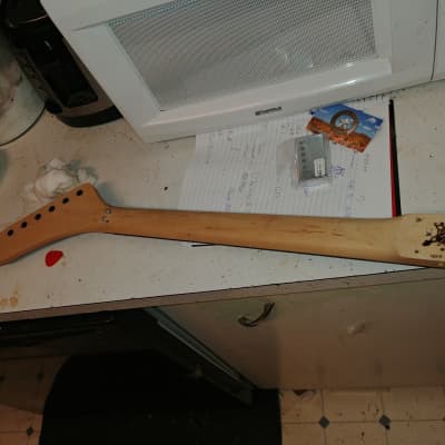 Warmoth 24 Fret 24.75 Scale Neck "Slap Shot" Headstock | Reverb