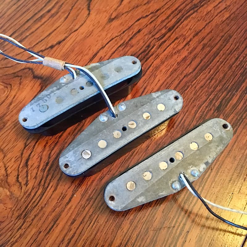 Fender Stratocaster pickups 1974 Grey back original | Reverb Canada