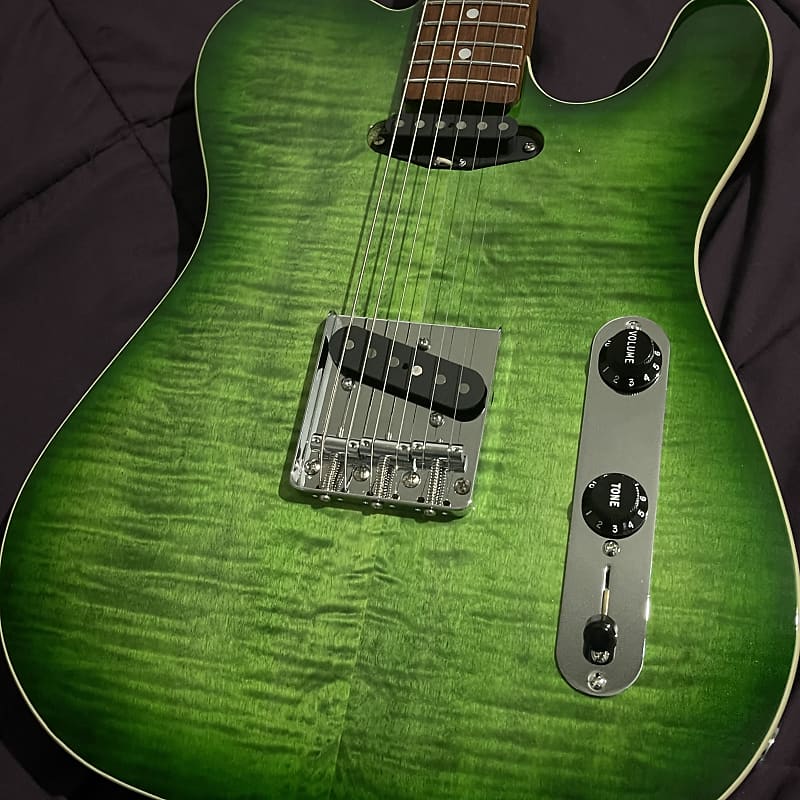 GD Guitars Super T Tele Style 2025 - Green Burst - GD Pickups | Reverb