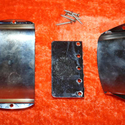 Vintage 1970s Fender Precision Bass Bridge & Covers | Reverb