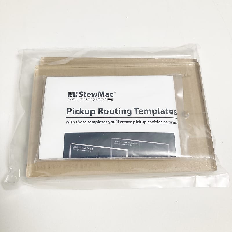 StewMac Pickup Routing Templates for Jazz Bass Set for Neck | Reverb