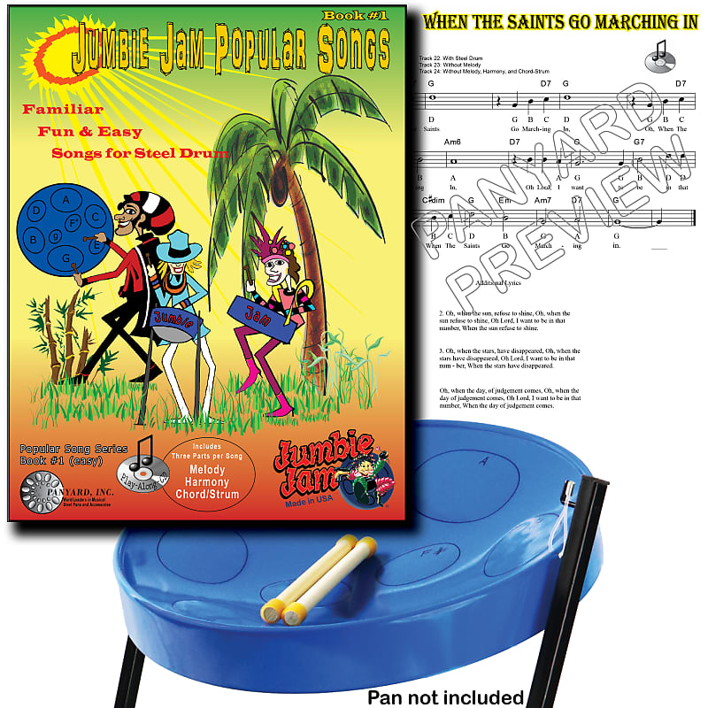 Jumbie Jam Steel Drum Song Book - Popular Songs Book #1 - | Reverb