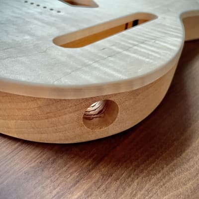 Chambered Telecaster Body - Voronoi Chambers - Curly Maple on | Reverb