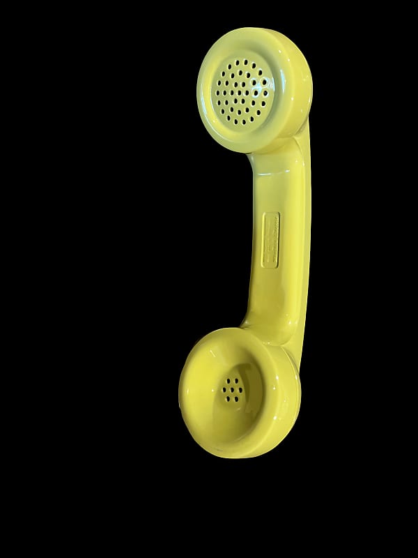 Vintage Telephone Microphone - Yellow | Reverb