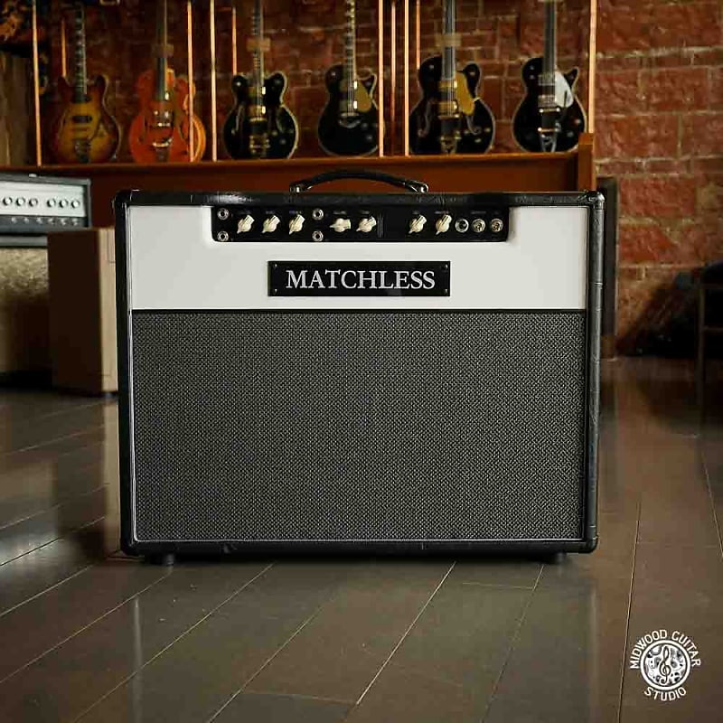 Matchless DC-30 2x12 Combo Black/White/Silver - Demo | Reverb