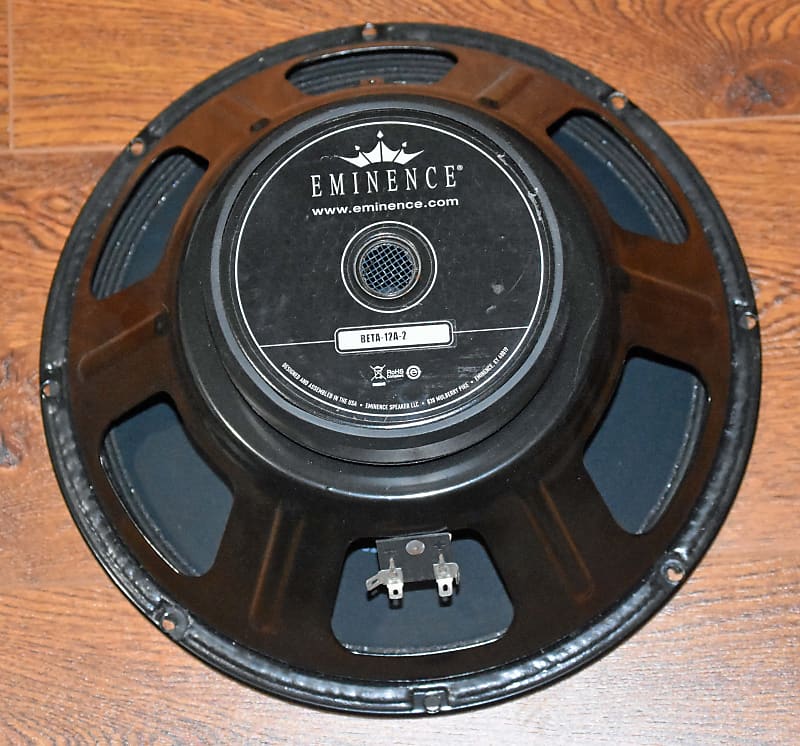 Eminence Beta 12A-2 -12" 8ohm Bass Speaker- Black | Reverb