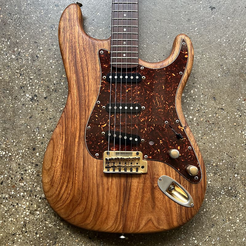 ESP Strat Style Custom Koa Electric Guitar ca. 1990 - Natural | Reverb
