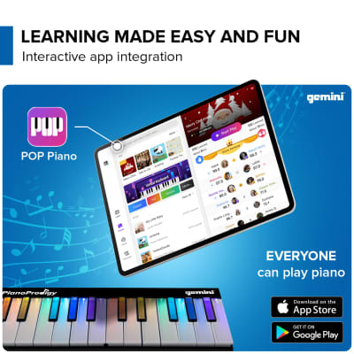 Gemini Sound PianoProdigy: Beginner's 24-Key Light-Up MIDI | Reverb