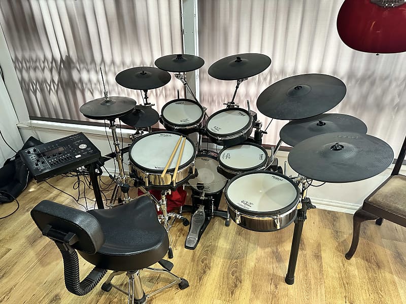 Roland TD-50KV2 V-Drum Kit with Mesh Pads - Black | Reverb UK