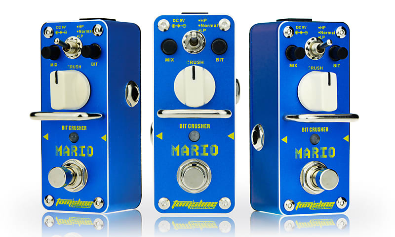Tom'sline AMO-3 MARIO Bit Crusher Guitar Effects Pedal HP, | Reverb