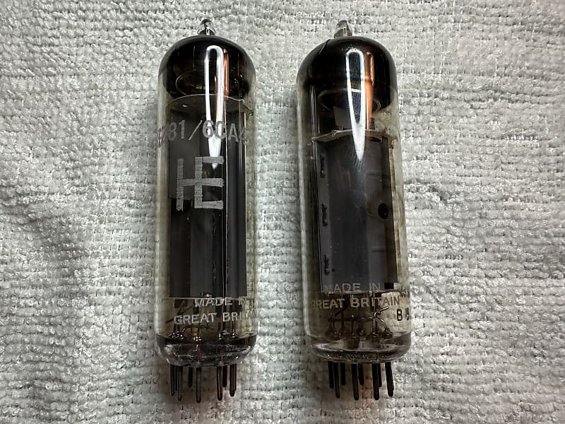 2 Mullard EZ81 / 6CA4 Rectifier Tubes - Black Plate O Getter | Reverb