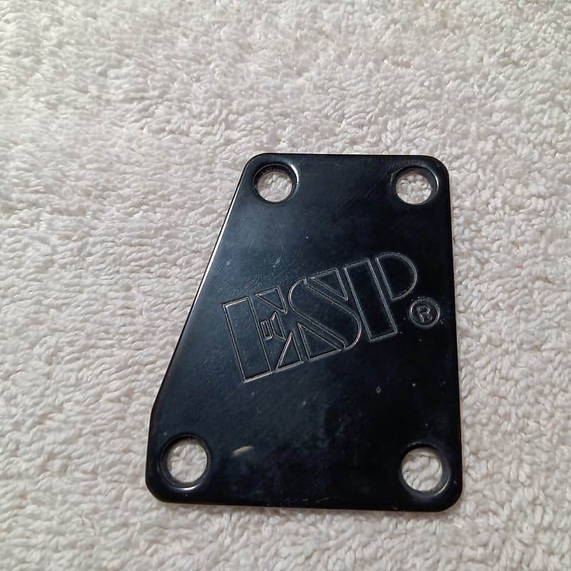 ESP Neck Plate Black | Reverb