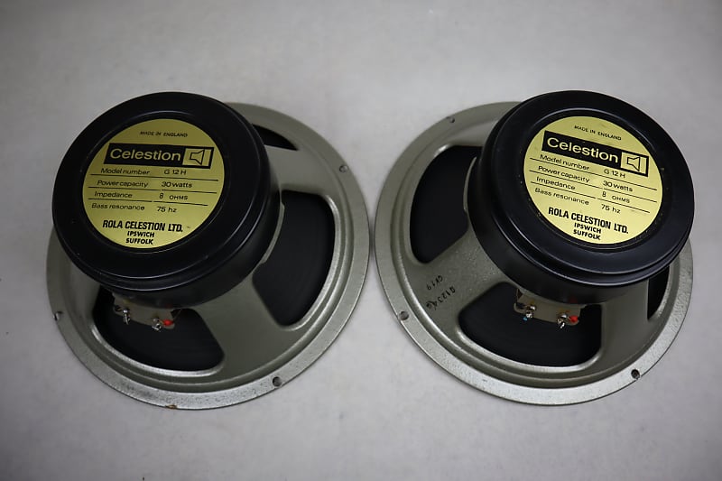 Pair Celestion G12H T1234 Pair 1977 Blackback Kurt | Reverb Canada