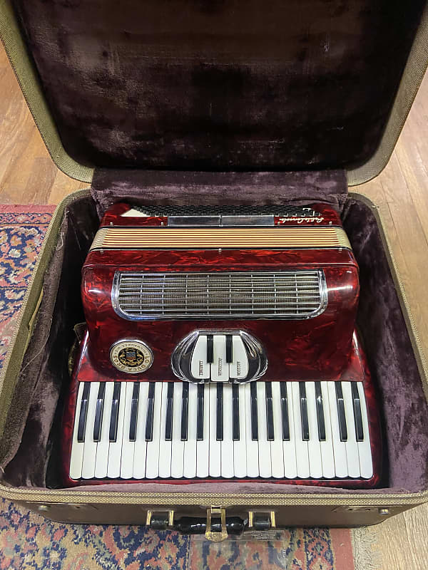 Lo Duca Bros Petite Console Accordion - Red | Reverb