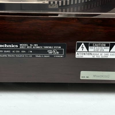 Technics SL-M3 Direct Drive Automatic Turntable System | Reverb