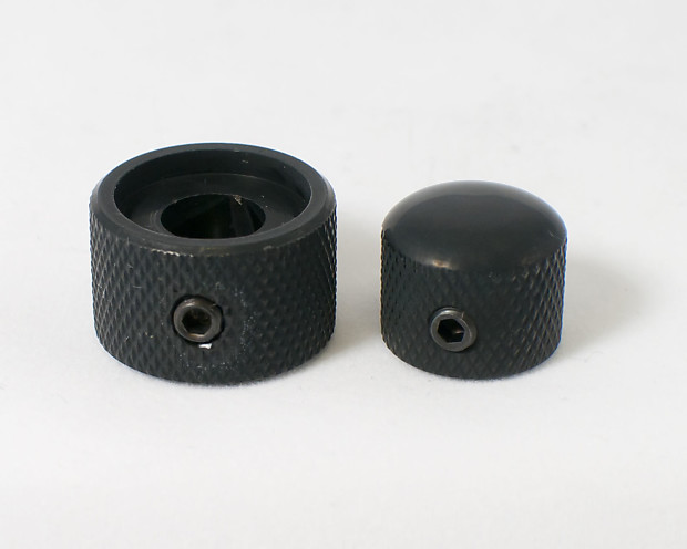 Concentric Stacked Metal Dome Knob - Black DOME | Reverb UK