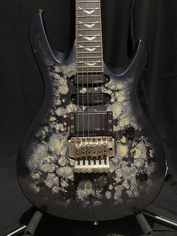 Samick Superstrat 90’s Marblestone Blue | Reverb