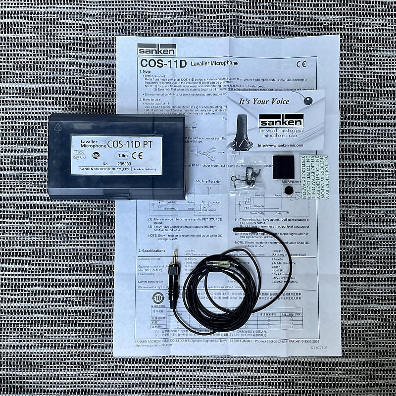 Sanken COS-11D w/ Sennheiser Termination | Reverb