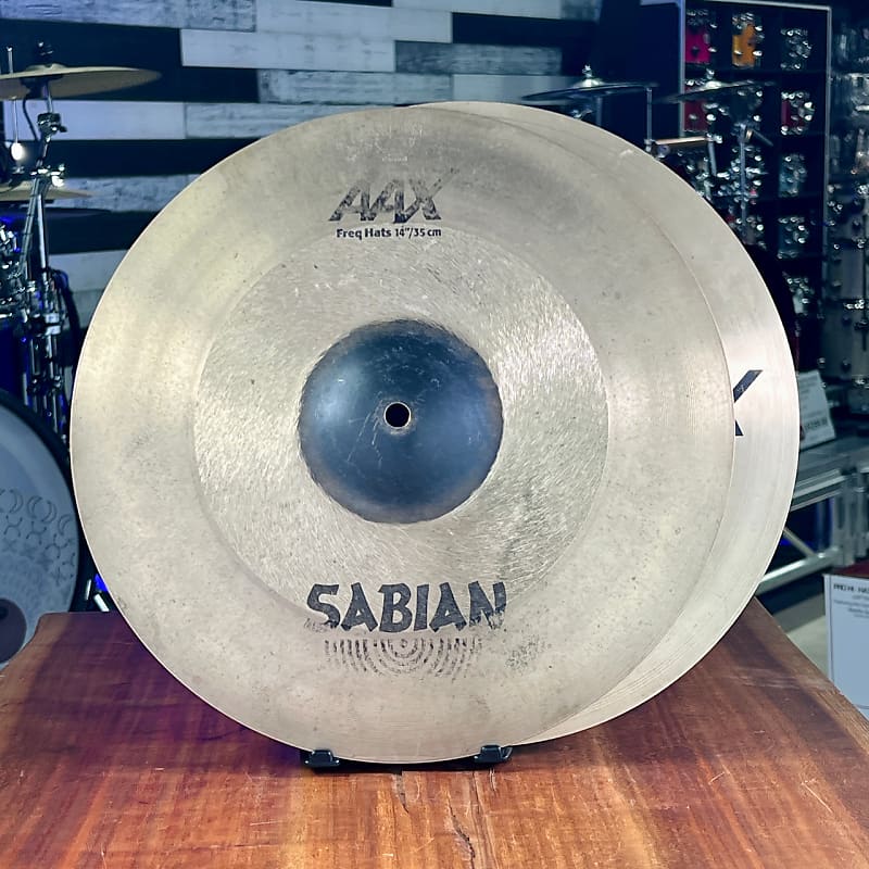 Used Sabian 14" AAX Freq Hi-Hats | Reverb