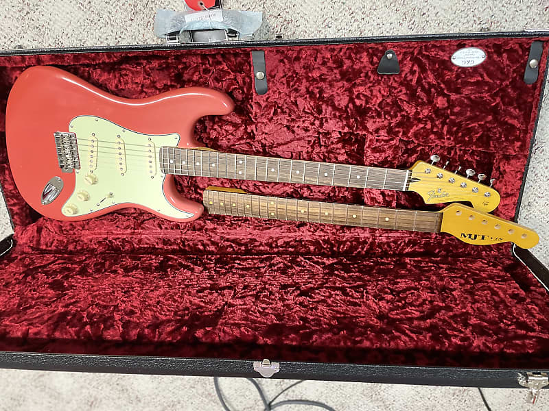 MJT Stratocaster Aged Fiesta Red | Reverb