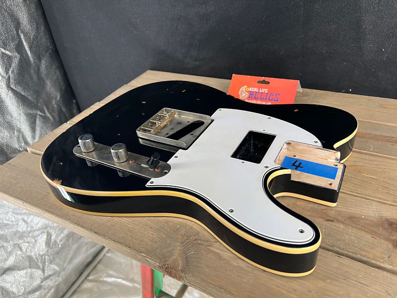 Real Life Relics Tele® Body Double Bound Aged Black Humbucker | Reverb