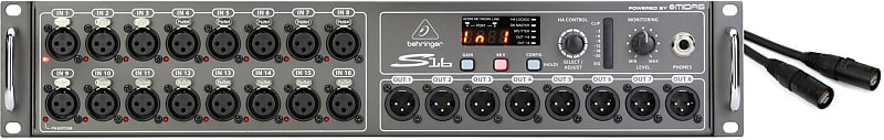 Behringer S16 16-input / 8-output Digital Stage Box Bundle | Reverb