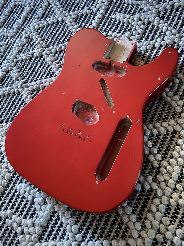 MJT Custom Telecaster Body 2021 - Candy Apple Red - Closet | Reverb
