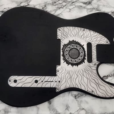 Custom telecaster hand-engraving etching relic celtic circle | Reverb