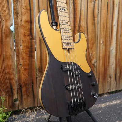 Schecter DIAMOND SERIES Model-T 5 Exotic Ziricote - Natural | Reverb