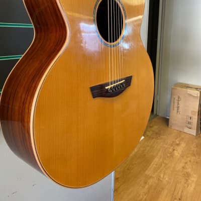 Faith FJHG Jupiter Hi Gloss Natural Jumbo Acoustic Guitar | Reverb