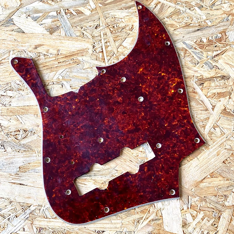 Fender Jazz bass pickguard 1968-1972 - Tortoise red | Reverb