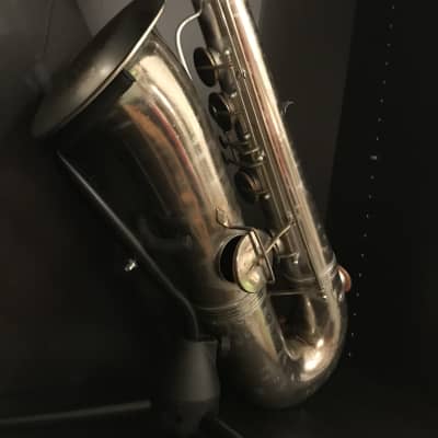 Baritone Saxophone Silver Primaria Premiata 1920-1930s | Reverb