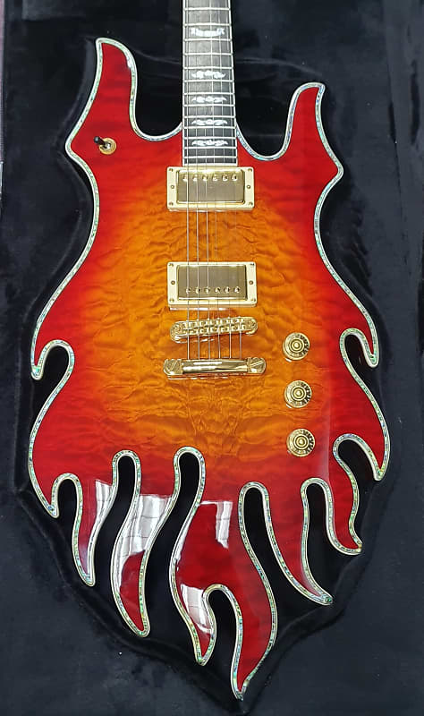Minarik Inferno Flame Guitar | Reverb