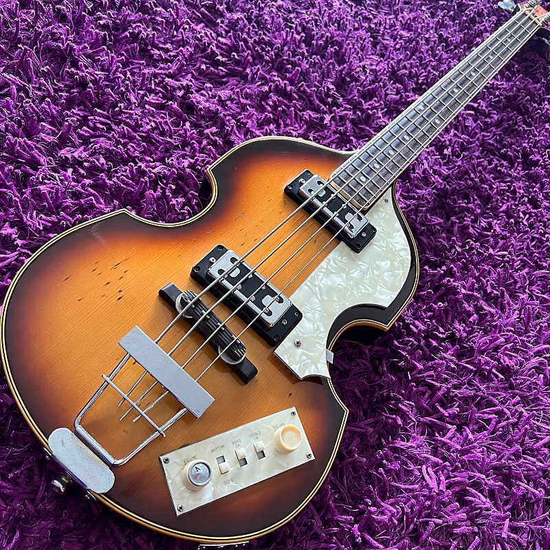 70s Greco VB Hofner Style Beatle Bass Hollowbody | Reverb
