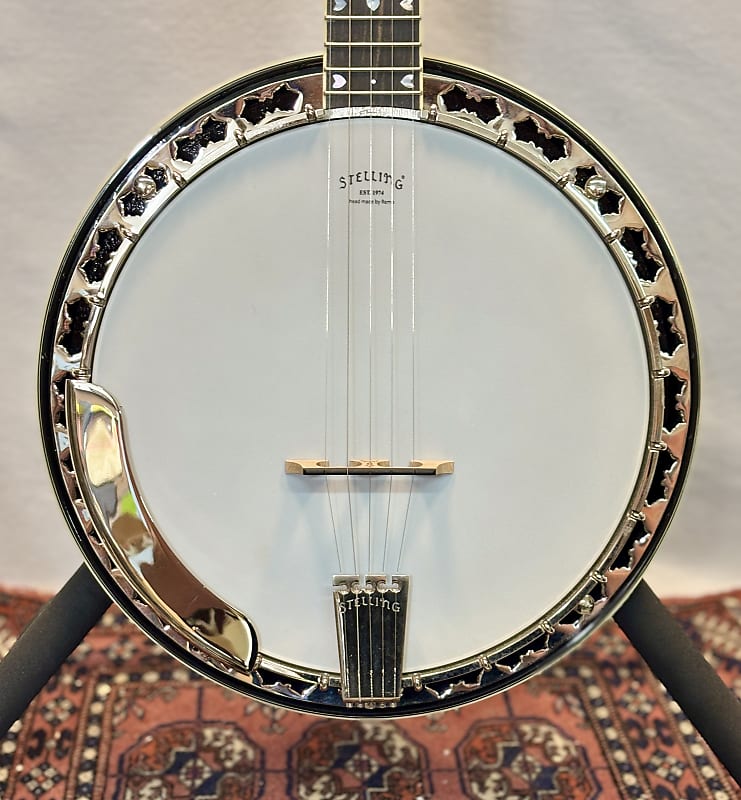 2021 Stelling Master Flower Five-String Resonator Banjo with | Reverb