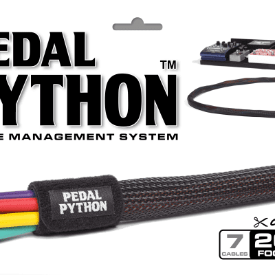 Pedal Python™ Cable Management System 20 Foot Black (DIY | Reverb
