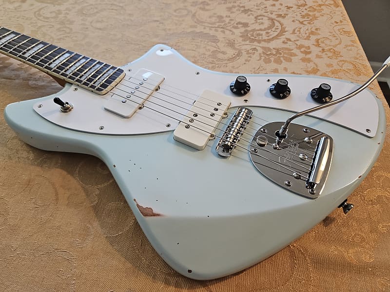 Partscaster Meteora / Jazzmaster hybrid - Sonic Blue | Reverb