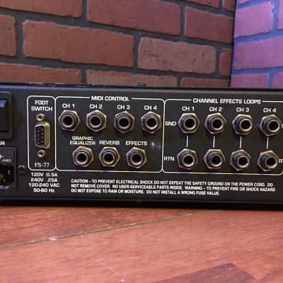 Carvin Quad X amp Tube Preamp Rack Mountable Rare | Reverb