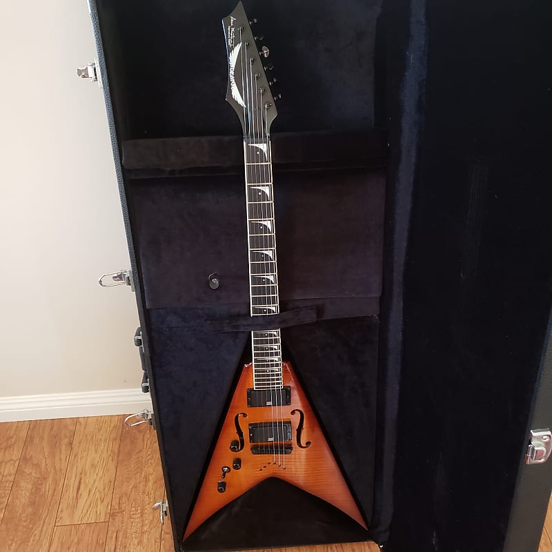 Dave Mustaine Signature Stradi-VMNT Flame-top Dean V VMNT | Reverb