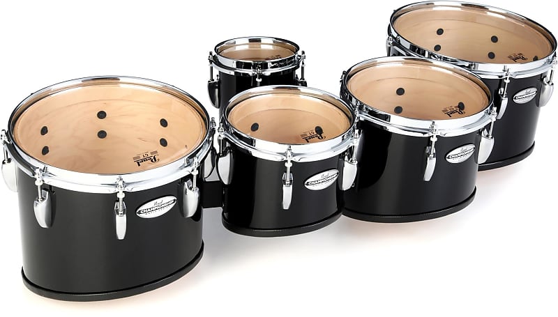 Pearl Championship Marching Tenor Drums - Quint Midnight | Reverb