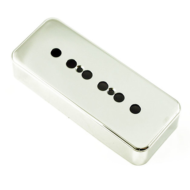 Chrome Standard P90 Soapbar Pickup Cover 50mm Pole Spacing | Reverb UK