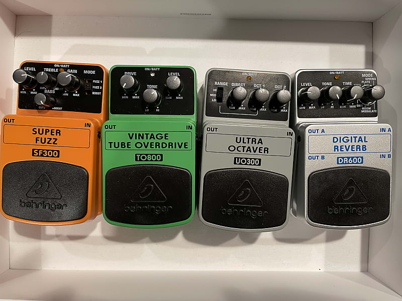 Behringer Pedals lot: SF300 Super Fuzz TO800 Vintage Tube | Reverb