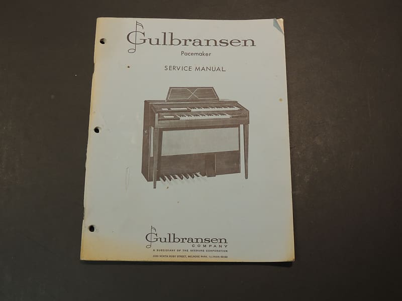 Gulbransen Pacemaker Service Manual [Three Wave Music] | Reverb
